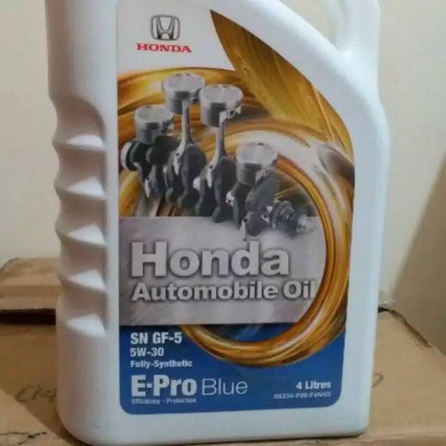 Jual Oli mesin honda e-pro blue 5w-30 galon isi 4liter | Shopee Indonesia