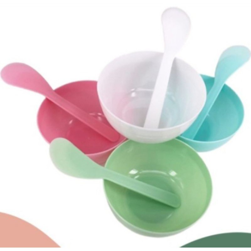 Jual Satu Set (Mangkuk dan Spatula Masker) | Shopee Indonesia
