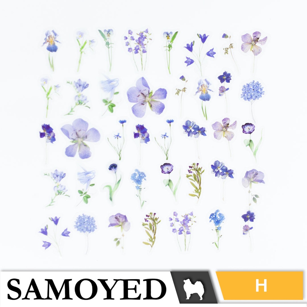 Jual SAMOYED STKRDA Stiker Estetik Alam / Bunga / Daun / Jamur / Nature ...