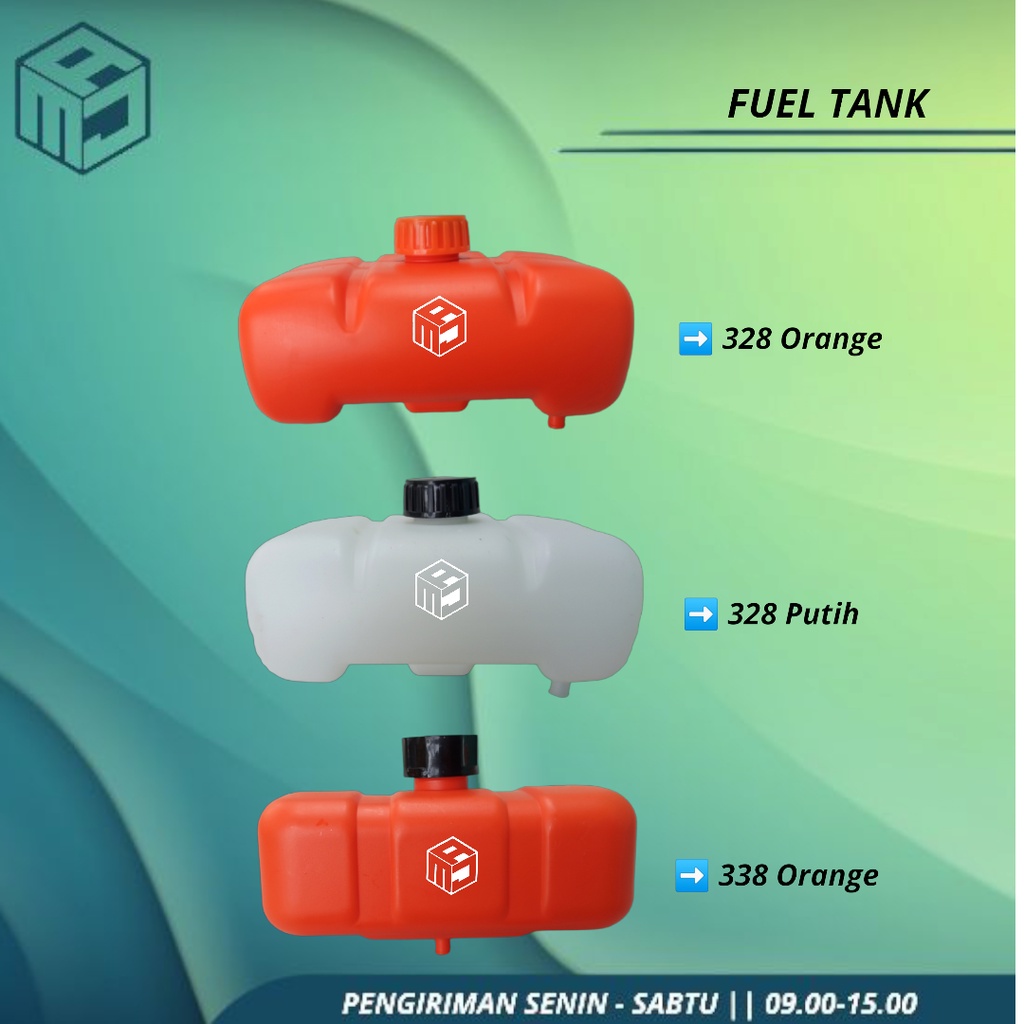 Jual Fuel Tank Tangki Orange Putih Minyak Tangki Bensin Mesin Potong ...