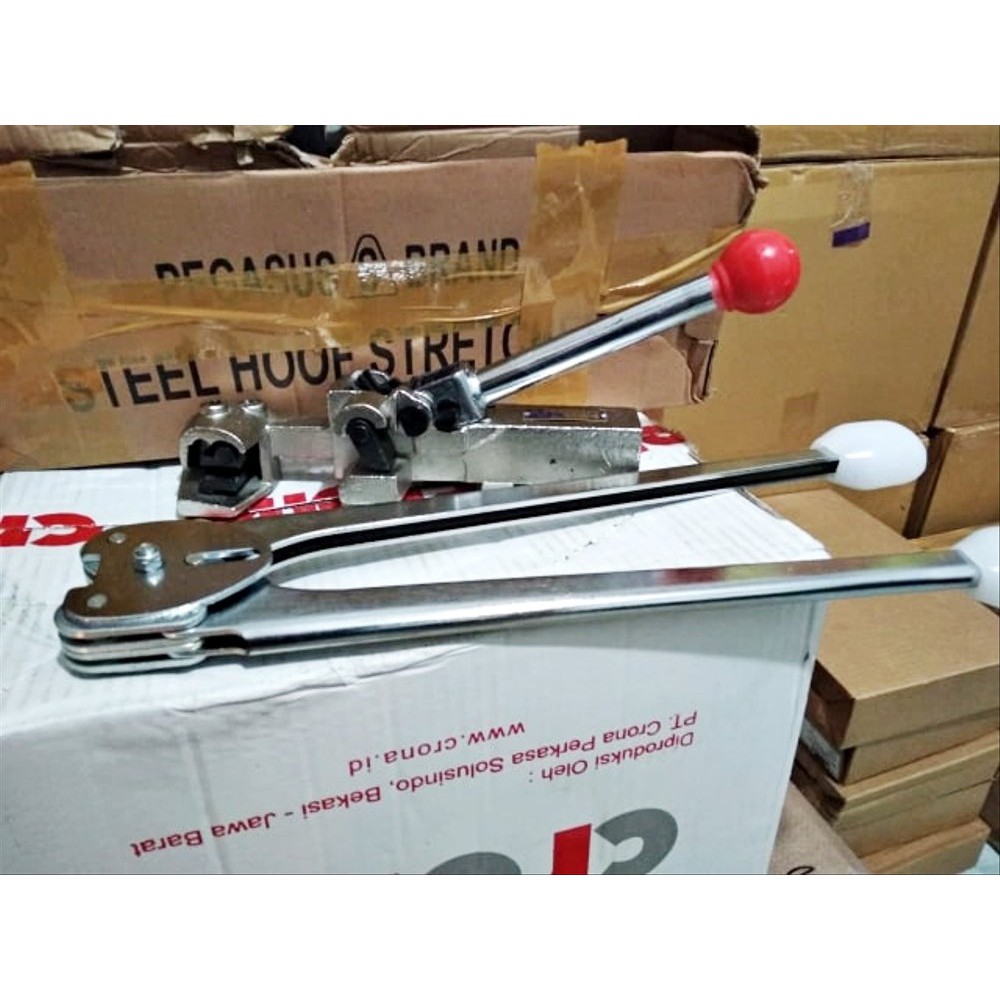 Jual steel strapping tools - alat klem besi plat 16mm packing peti b ...