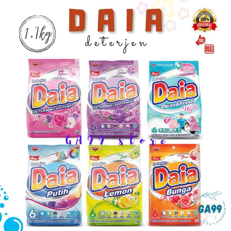 Jual Daia Deterjen Softener 1,7 Kg & 850 Gram All Varian Tanpa Hadiah ...