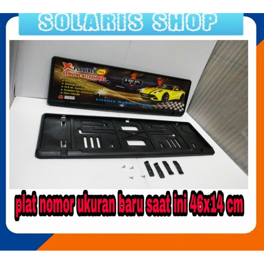 Jual Tatakan plat nopol/Dudukan plat nomor mobil ukuran plat terbaru ...