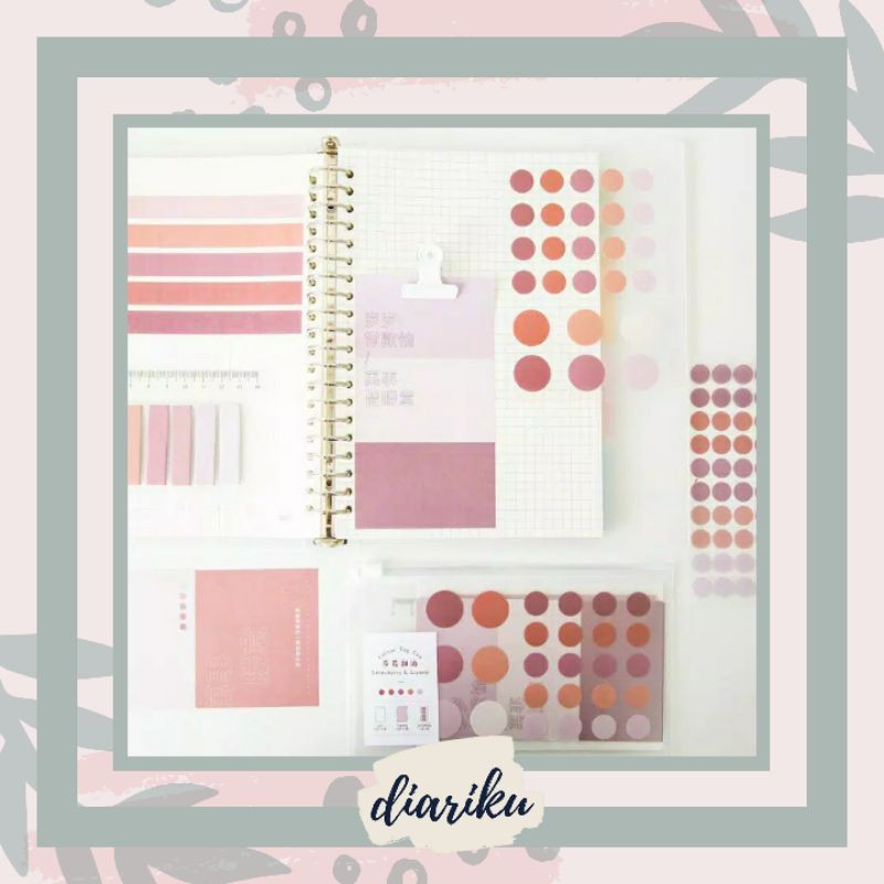 Jual STIKER LABEL COLOUR TAG MINI STATIONERY SET | STICKY NOTES POST IT ...