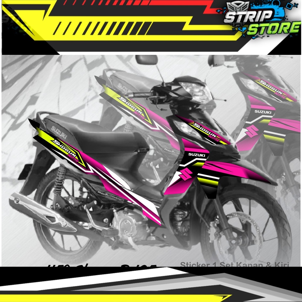 Jual BSD 1150 Stiker Striping New Shogun R RR 125 List Variasi Grafik ...