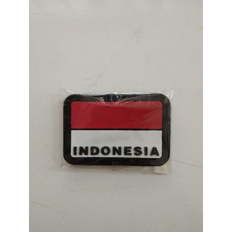 Jual Perekat Karet / Patch Rubber Lambang Bendera Merah Putih Indonesia ...