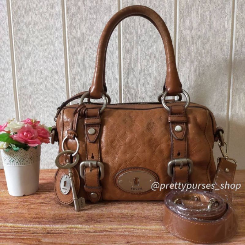 Jual FOSSIL MADDOX SATCHEL SMALL EMBOSSED | Shopee Indonesia