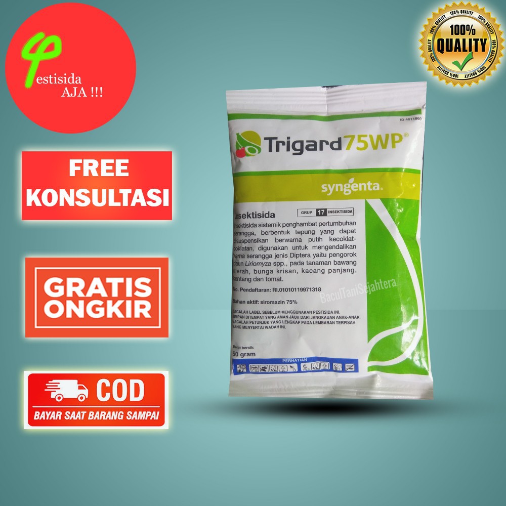 Jual TRIGARD 75 WP 50 GRAM INSEKTISIDA SYNGENTA PEMBASMI pengorok daun ...