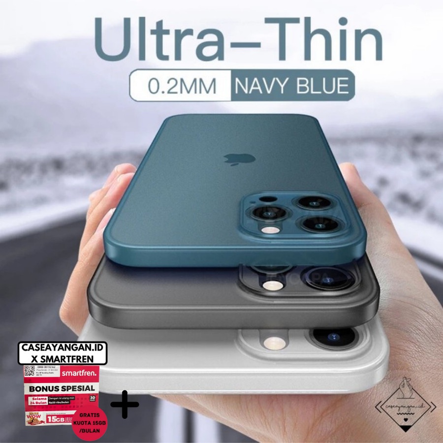Jual Ultra Thin Case for Iphone 12 13 PRO MAX MINI Casing Ultrathin Doff Tipis Cool Tipis Bening ...