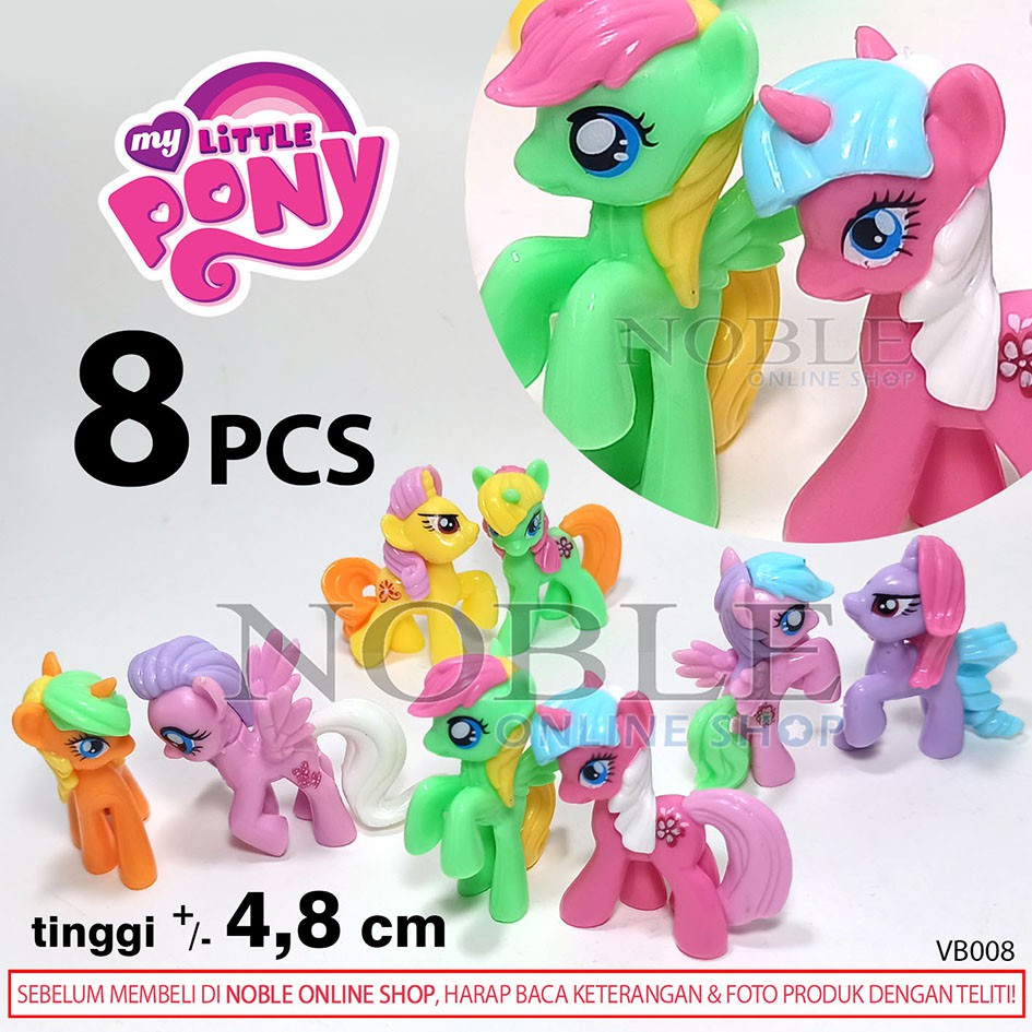 Jual Little Pony Mini Figure Warna Unik Cantik Ceria Pelangi Pastel ...