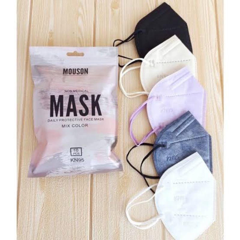 Jual Mouson KN95 Mix Warna isi 10 pcs 5 ply | Shopee Indonesia