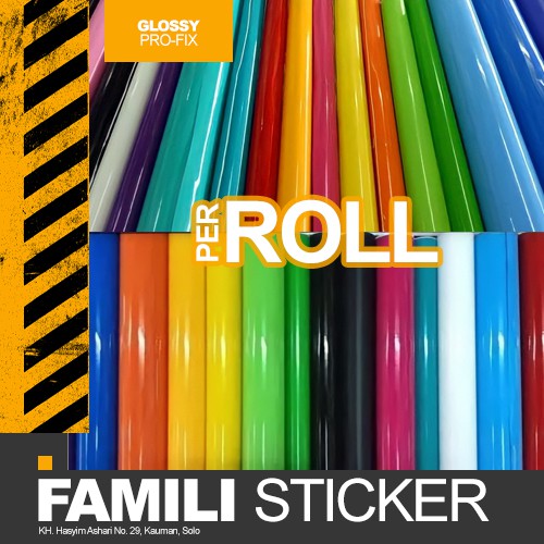 Jual Stiker Skotlet Motor PROFIX GLOSSY ROLL warna lengkap - Bahan ...