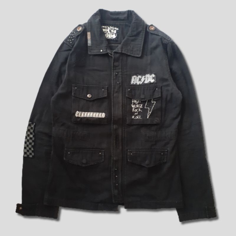 Jual ACDC JACKET VINTAGE / ACDC PARKA / ACDC JAKET / AC DC / ACDC MERCH ...