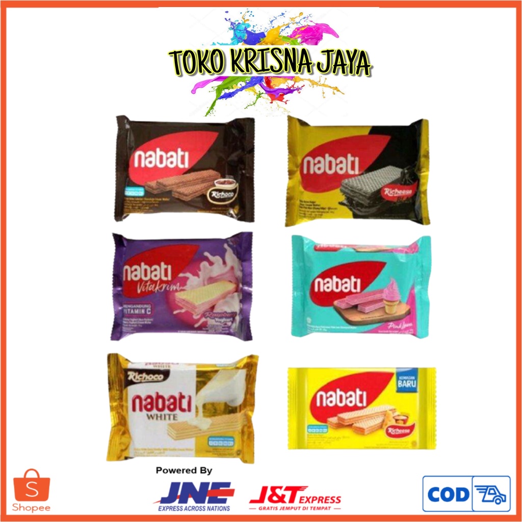 Jual RICHEESE NABATI WAFER RASA RICHOCO COKELAT| WHITE | BLACK| KEJU | PINK LAVA | RASPBERRY ...