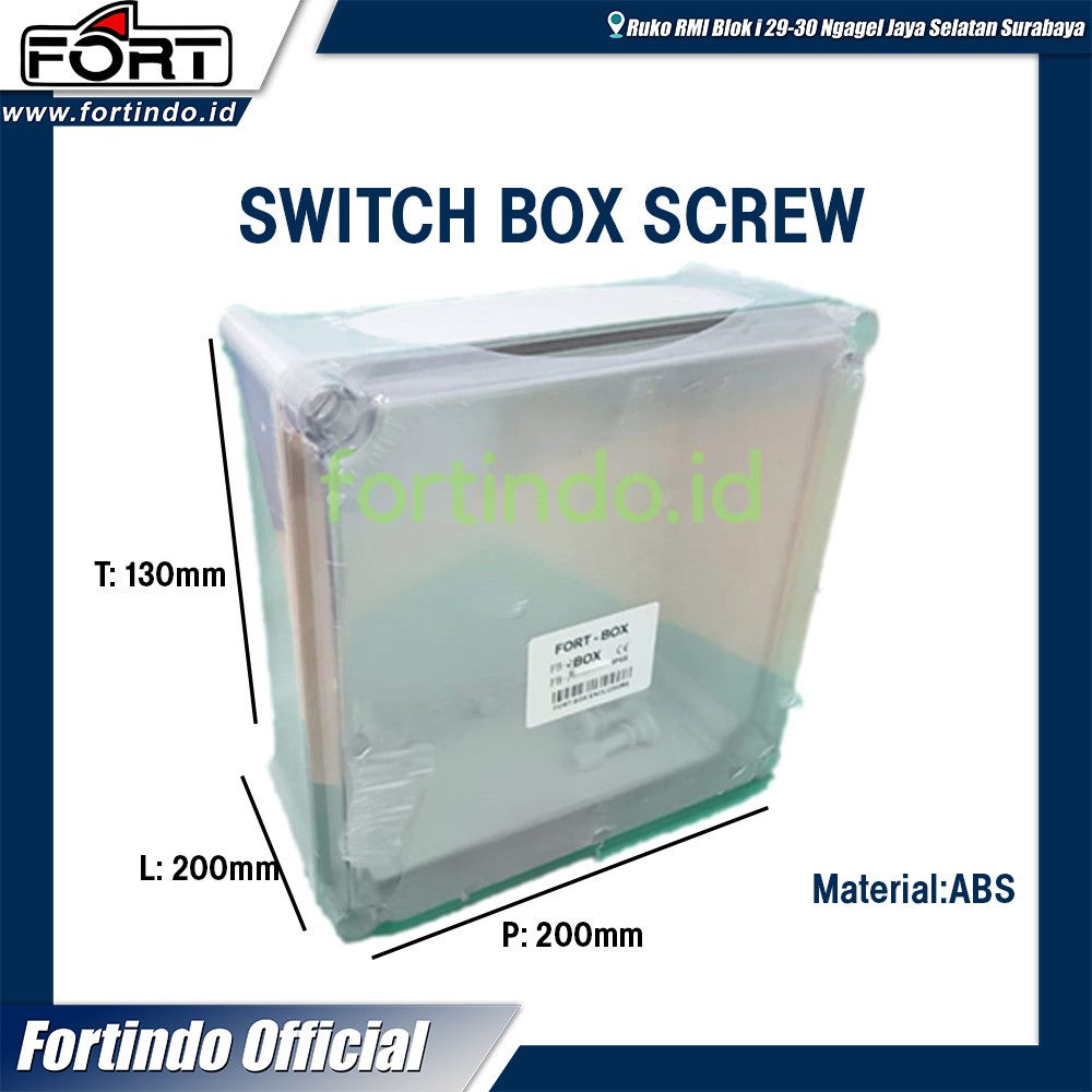 Jual BOX PANEL DSAT-2020 TRANSPARAN ABS IP66 200X200X130 PLASTIK ...