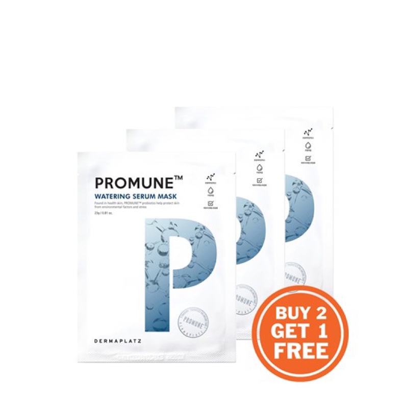 Jual [BUY 2 GET 1 FREE] Promune Watering Serum Mask Sheet Mask | Shopee ...
