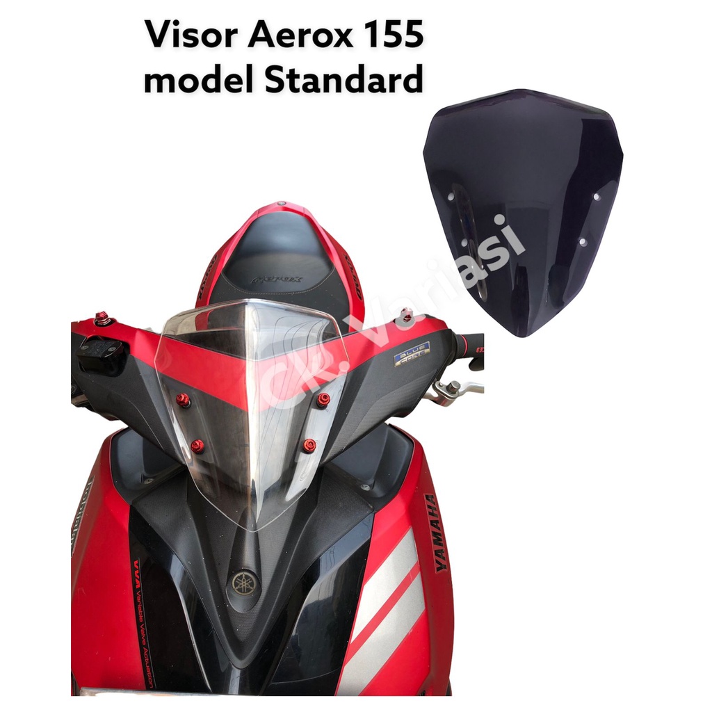 Jual VISOR AEROX 155 CONNECTED MODEL STANDARD WINDSHIELD AEROX 155 ...