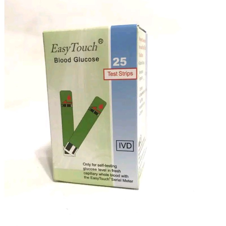 Jual strip gula darah easy touch 1box isi 25 strips | Shopee Indonesia
