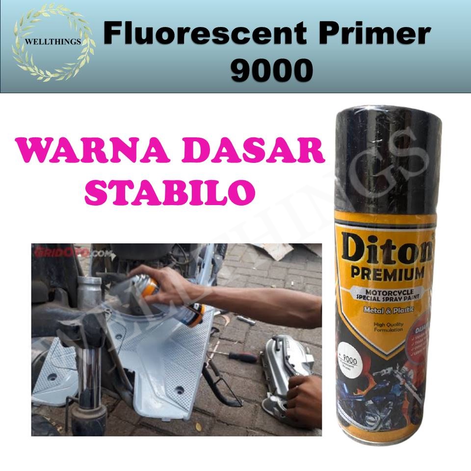 Jual Cat Pilox Diton Premium FLUORESCENT PRIMER 9000 400cc warna EPOXY ...