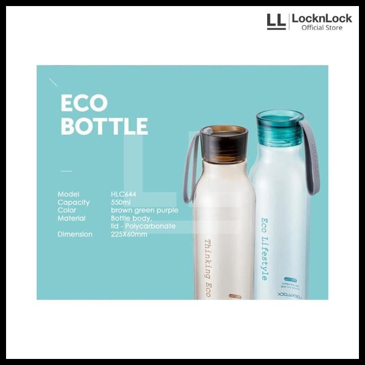 Jual Locknlock - Eco Botol Air Minum 550Ml (Hlc644Brw) | Shopee Indonesia
