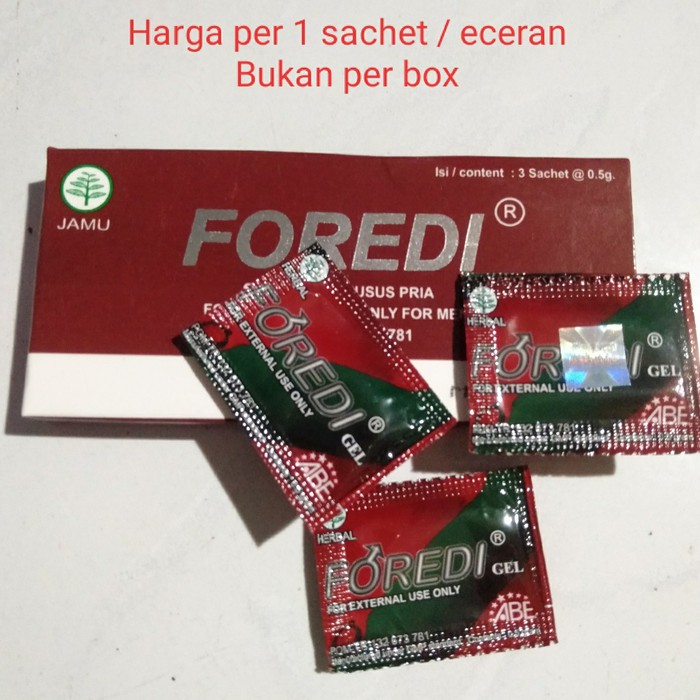 Jual Foredi Gel Sachet Eceran Original Tahan Lama | Shopee Indonesia