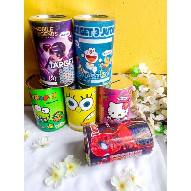 Jual Celengan Target Karakter Lucu (keropi, hello kitty, Spongebob ...