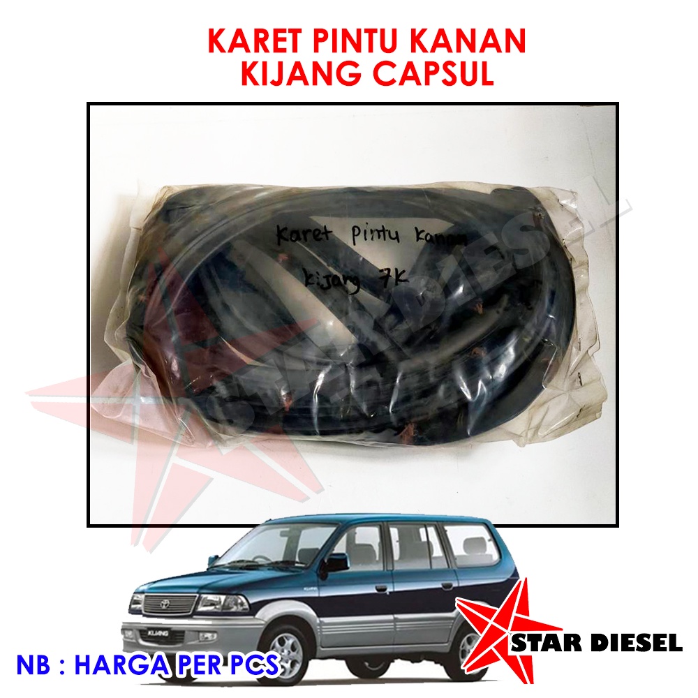 Jual KARET PINTU KANAN TOYOTA KIJANG CAPSUL 1997-2004 ORIGINAL | Shopee ...