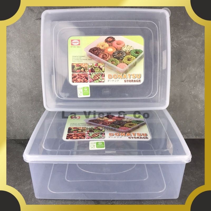 Jual Kotak Plastik Transparan Tempat Taroh Donat Serbaguna Besar (Gojek ...