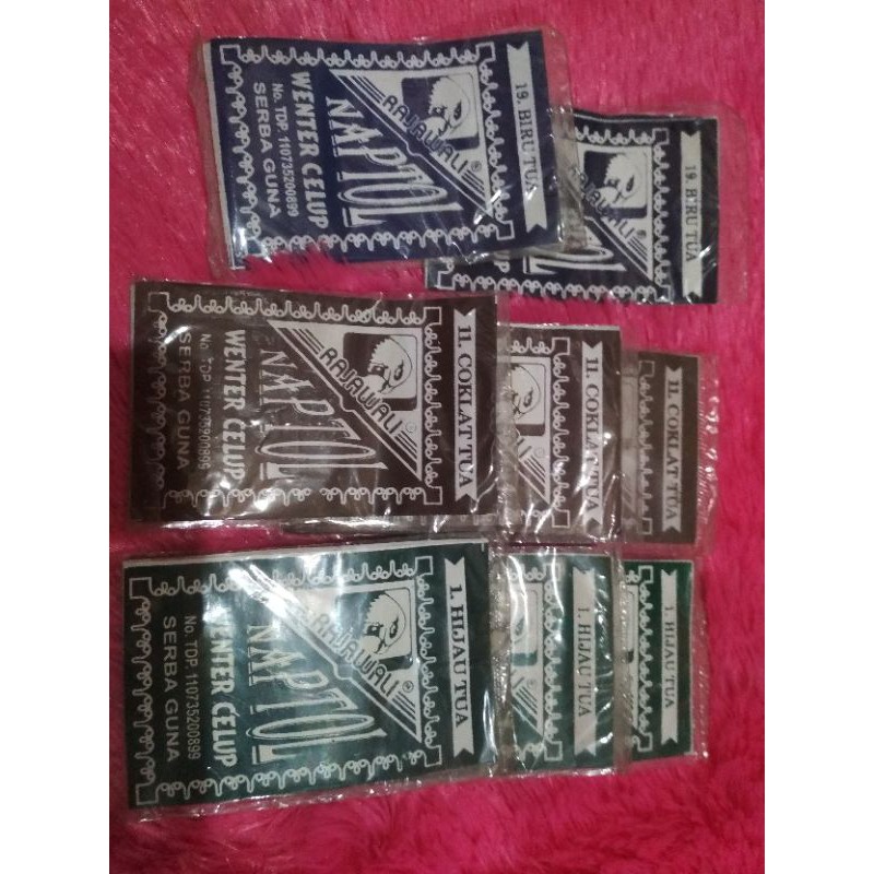 Jual naptul/wenter/pewarna kain/pewarna baju/pewarna/wantex | Shopee ...