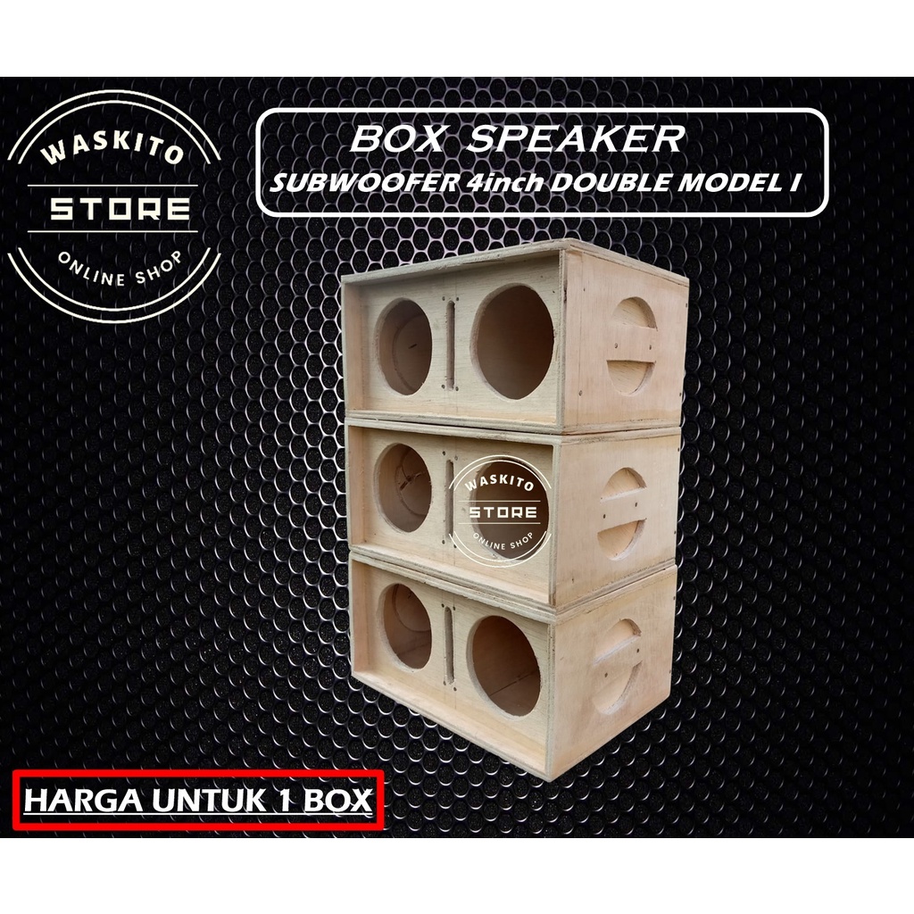 Jual Box Speaker 4 inch Subwoofer Double | Shopee Indonesia