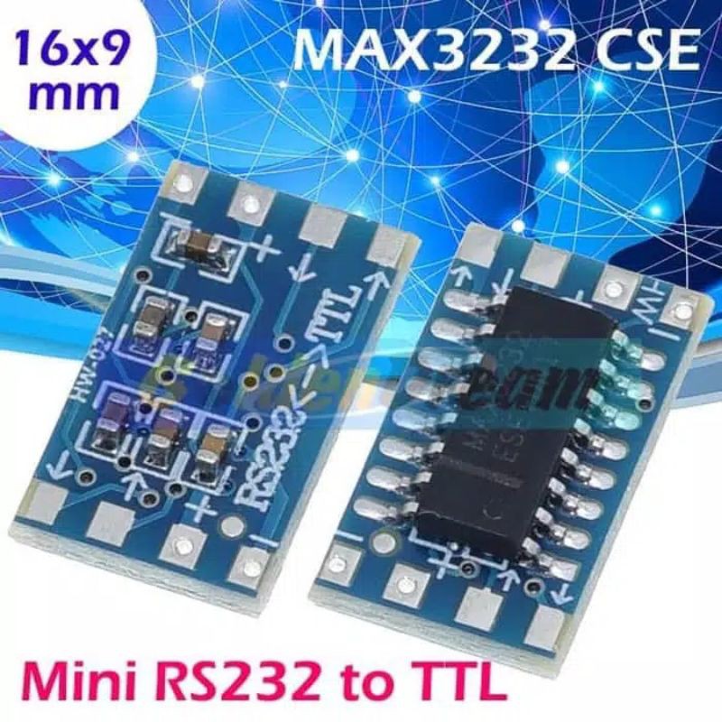 Jual MCU Mini RS232 to TTL Chip MAX3232 Converter Level Conversion Serial Port | Shopee Indonesia