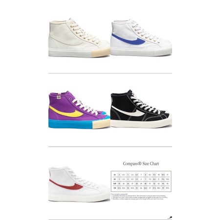 Jual [ ORIGINAL 100% ] Sepatu Compass Gazelle High Black White/Whitered ...
