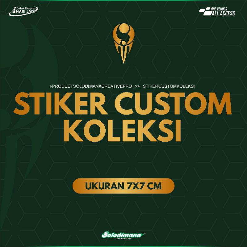 Jual STIKER CUSTOM KOLEKSI UKURAN 7x7 CM - SOLDIMPRO | Shopee Indonesia