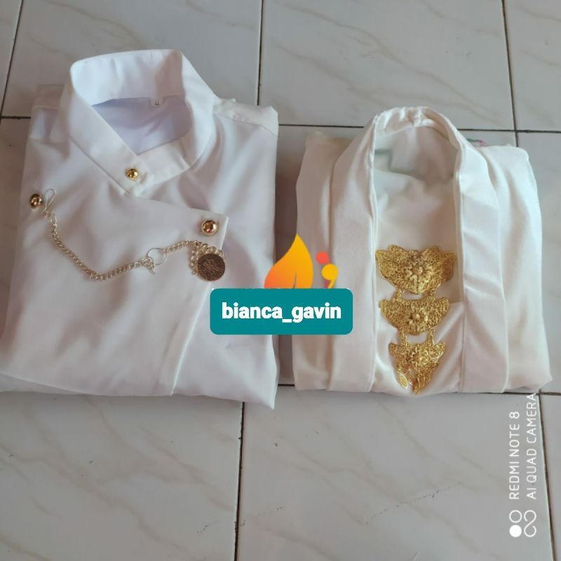 Jual Beskap Solo + Kebaya Bludru Kutubaru/ Prewedding Jawa, Warna Putih ...