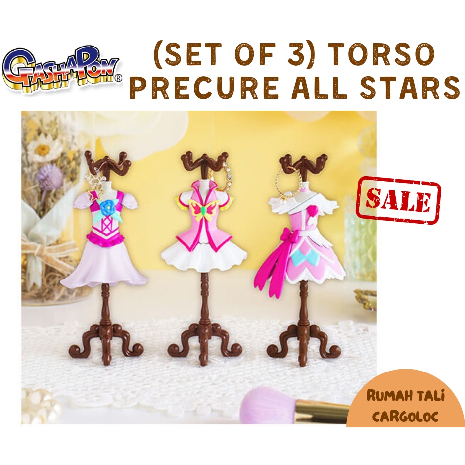 Jual Mainan Miniatur GACHA SET 3 MINI TORSO PRECURE ALL STARS (JAPAN ...