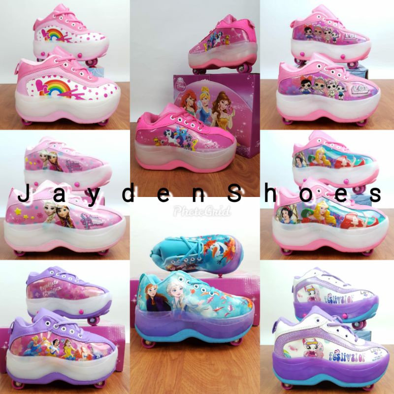 Jual SEPATU RODA ANAK KARAKTER PEREMPUAN/SEPATU RODA ANAK CEWE/SEPATU ...