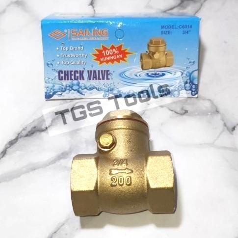 Jual Check Valve 3/4 inch - Klep Tabok - SWING CHECK VALVE - Onda ...