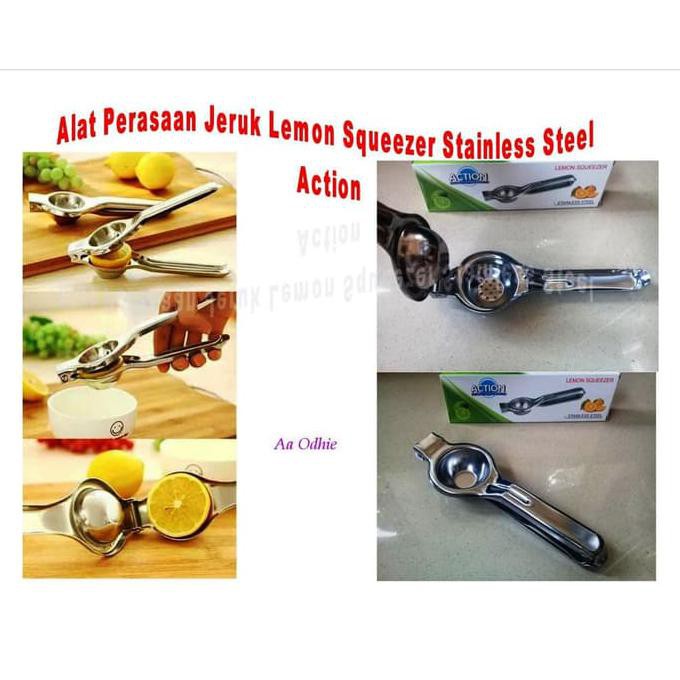 Jual Alat Perasan Jeruk Lemon Squeezer Stainless Steel - Action ...
