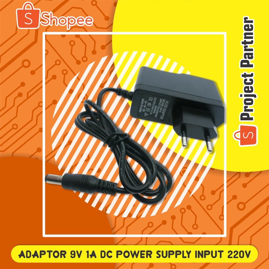 Jual Adaptor 9v 1a Dc Power Supply Input 220v Arduino Uno Mega Router