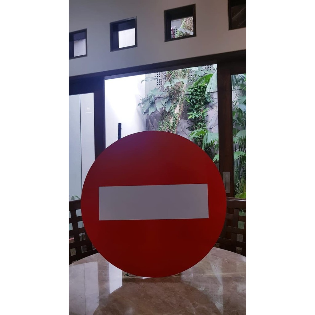 Jual RAMBU DILARANG MASUK Forboden Lingkaran ACP / Aluminium 60 cm ...