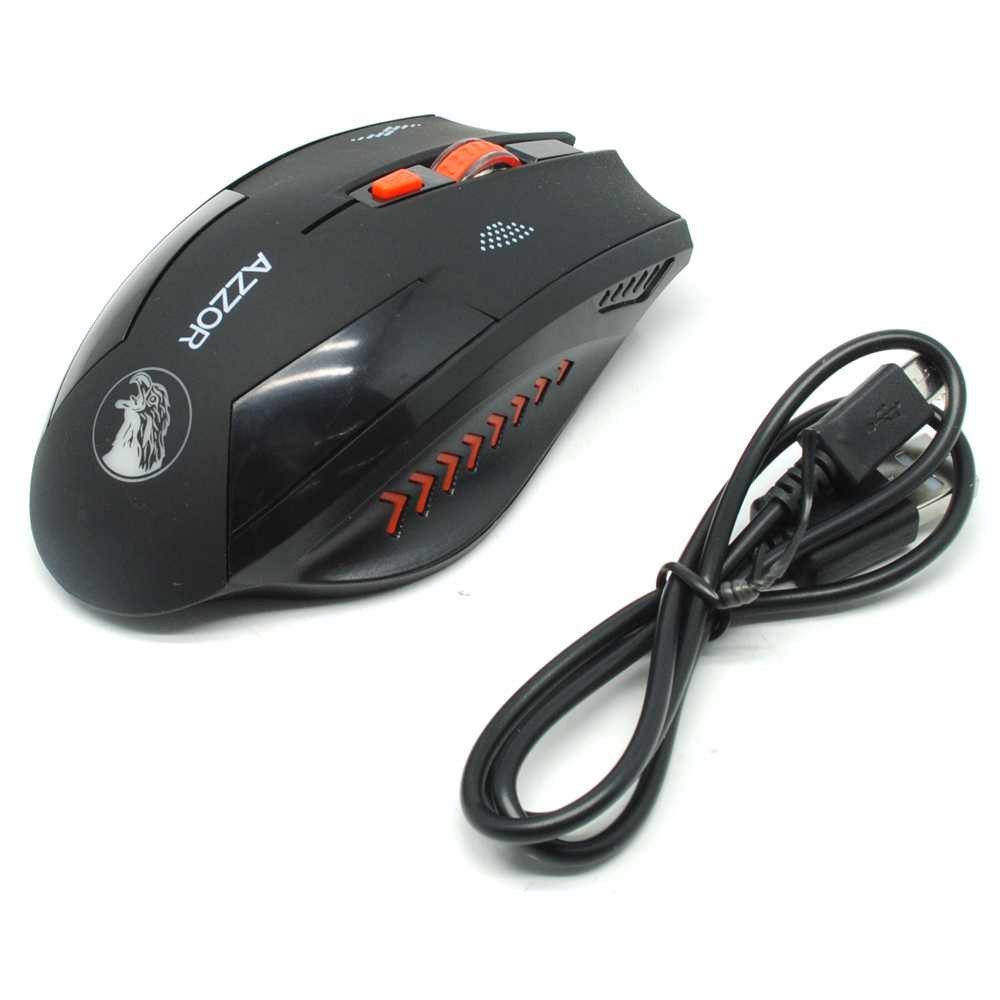 Jual Azzor Mouse Gaming Wireless Rechargeable USB 2400 DPI 2.4G | Shopee Indonesia