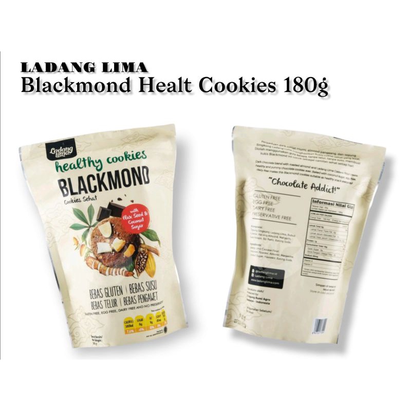 Jual Ladang Lima Snack Sehat/Kue/Cemilan Gluten Free Blackmond Cookies ...