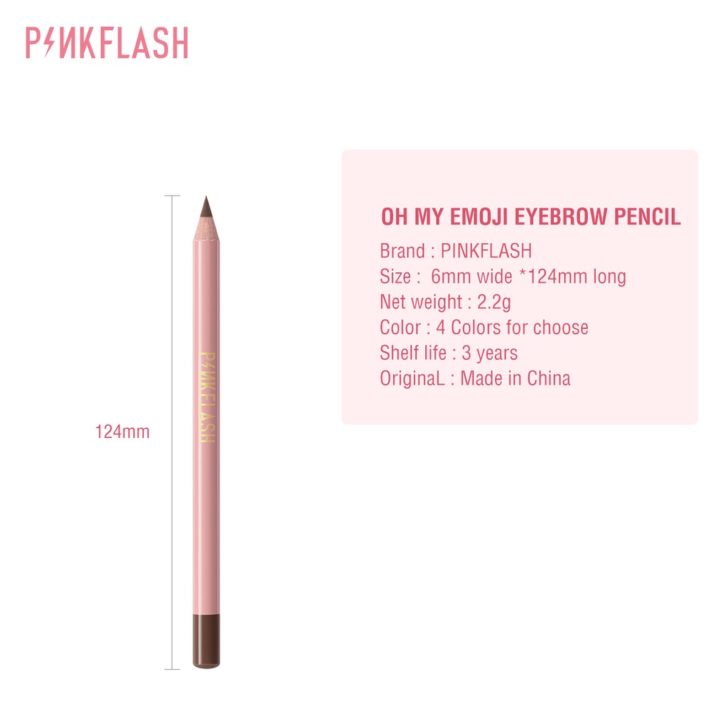 Jual PINKFLASH Ohmyemoji Pensil Alis Anti Air Tahan Lama -4 Warna ...