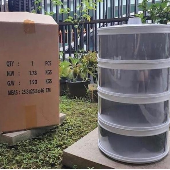 Jual food cover penutup makanan tempat lauk makanan tudung saji 4 susun ...
