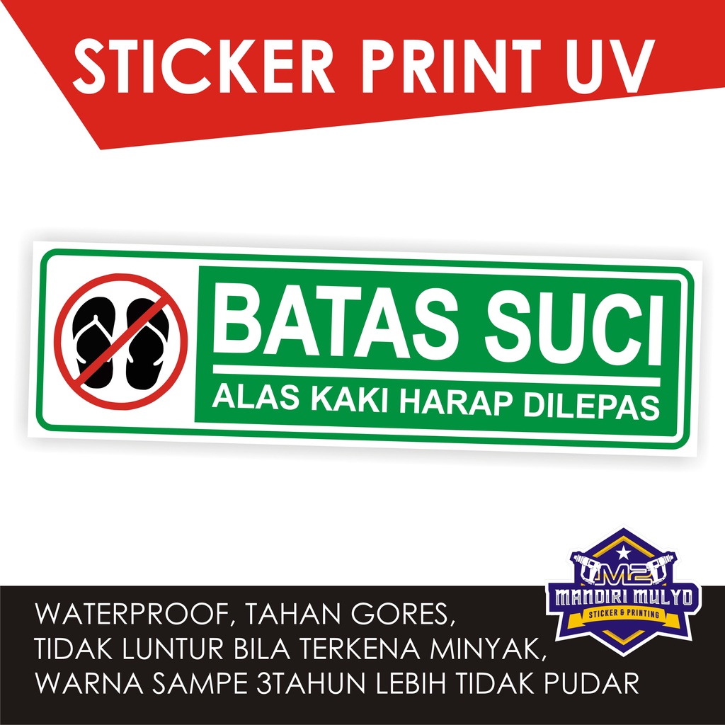 Jual STICKER SIGN BATAS SUCI | Shopee Indonesia