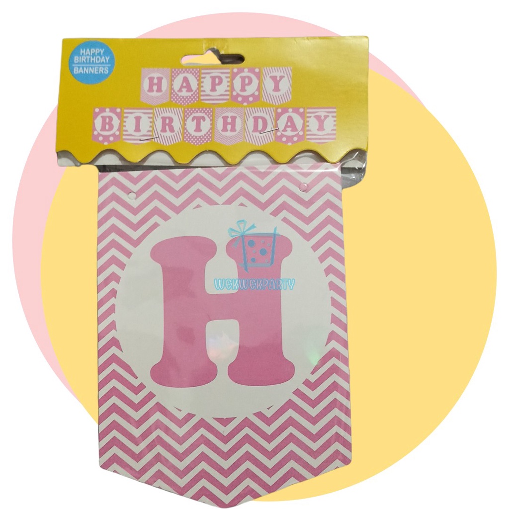 Jual MURAH!!! Banner Gantung Tulisan HAPPY BIRTHDAY Segi Lima | Shopee ...