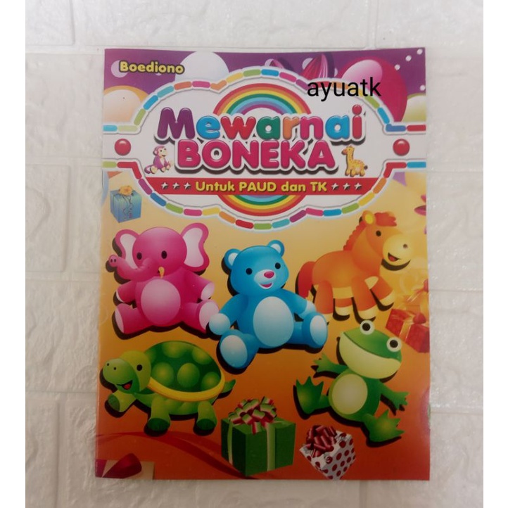 Jual Buku Mewarnai / Mewarnai Boneka Dengan Contoh (full color ...