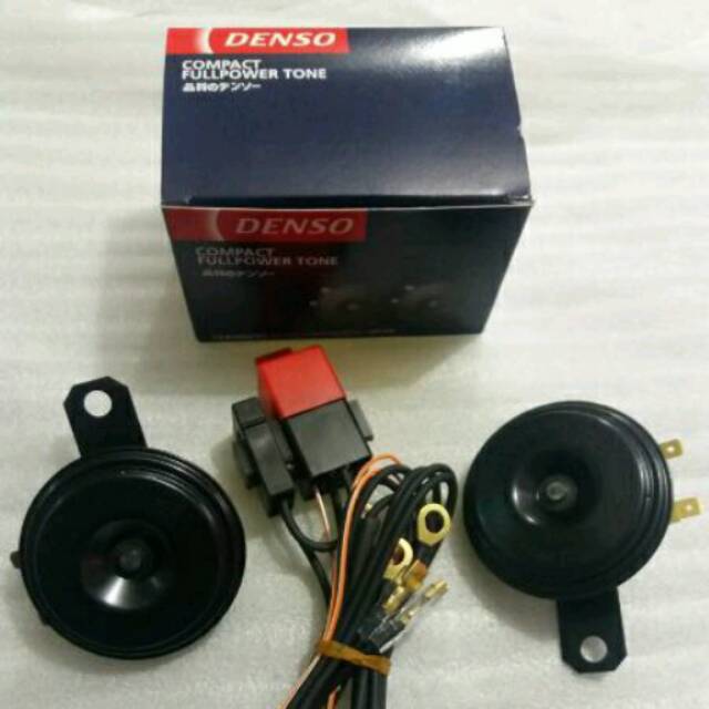 Jual Klakson Denso plus relay set termurah/klakson Denso disc plus ...