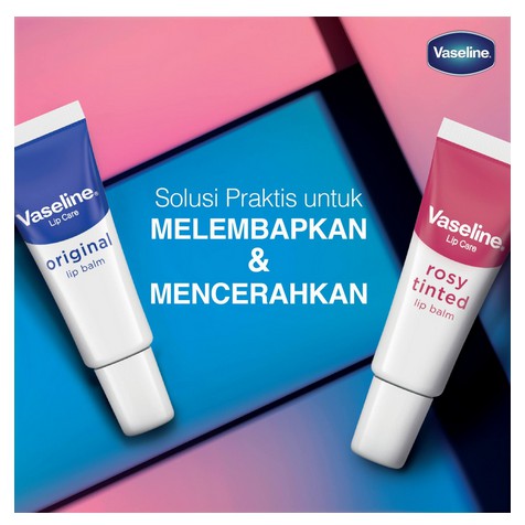 Jual VASELINE LIP CARE - LIP SCRUB/ LIP BALM ORIGINAL ROSY TINTED ...