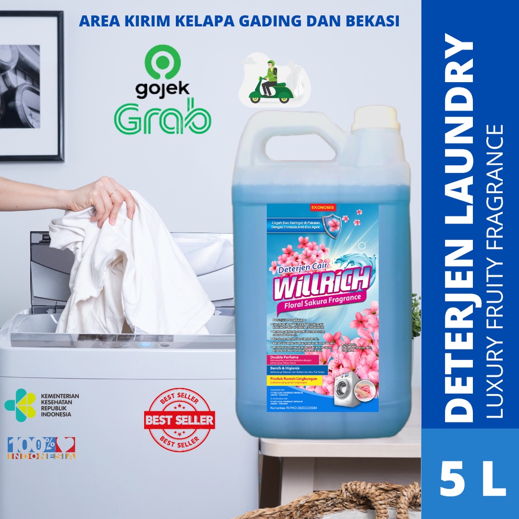 Jual Deterjen Laundry Berkualitas 5 Liter Pengiriman Instant | Shopee ...